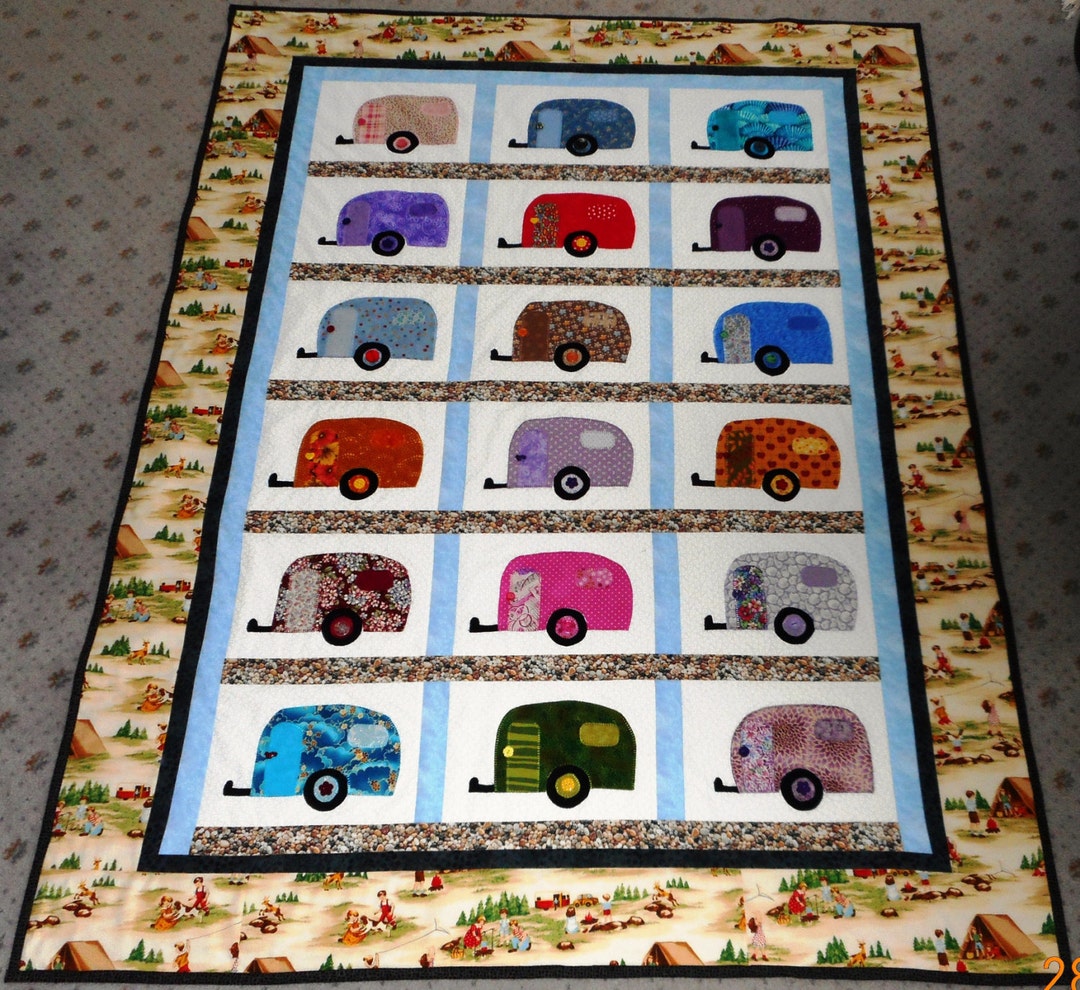 Happy Campers -53"x 70" -quilt Pattern by Sew4fun Australia - - Etsy
