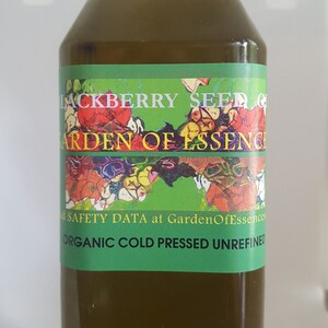 ORGANIC BLACKBERRY Seed Oil UNREFINED Cold Pressed for - Etsy