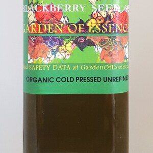 ORGANIC BLACKBERRY Seed Oil UNREFINED Cold Pressed for - Etsy