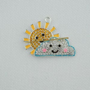Sun and Cloud Needle Minder / Weather Needle Minder - Etsy