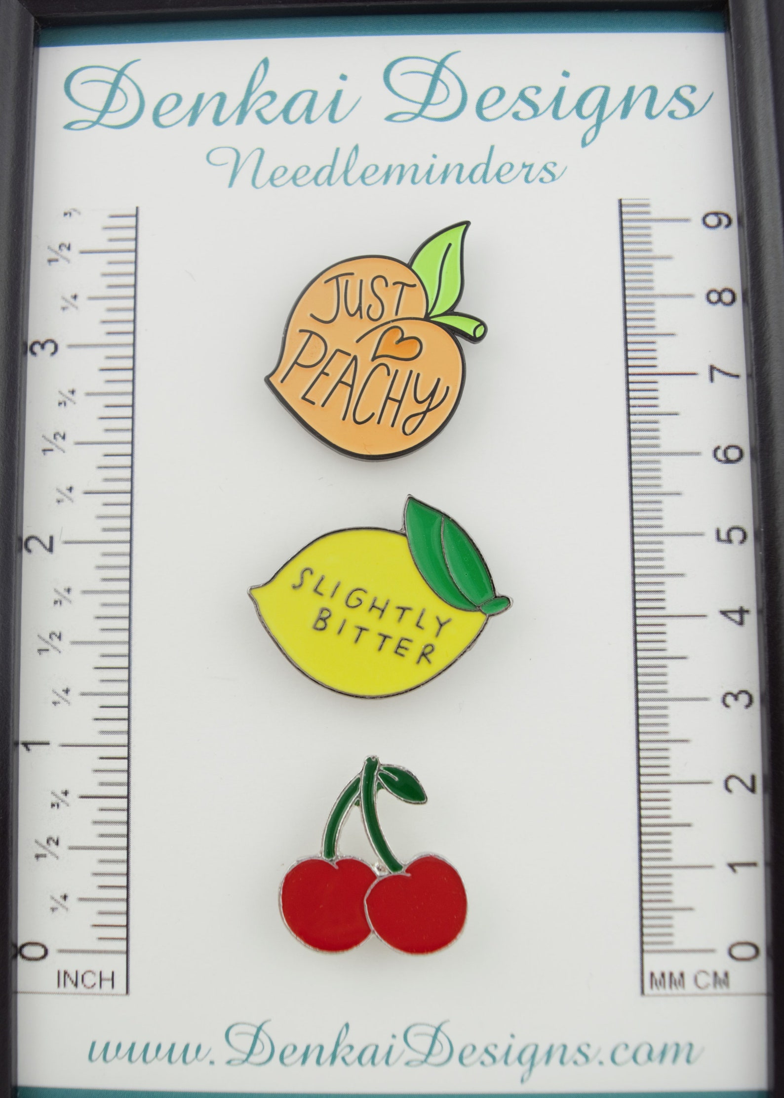 Fruit Needleminder / Peach Needle Minder / Cherry Needle - Etsy