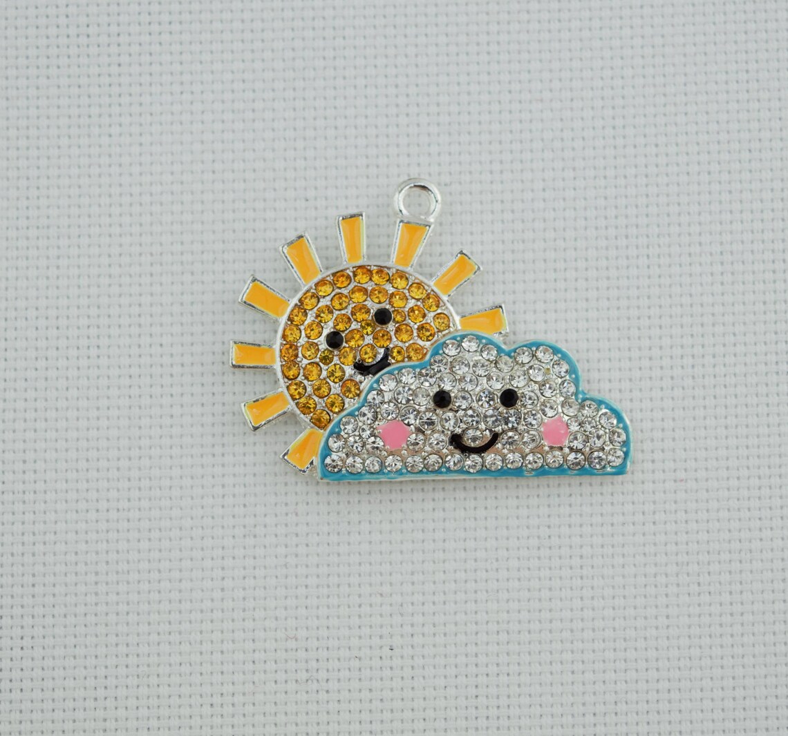 Sun and Cloud Needle Minder / Weather Needle Minder - Etsy