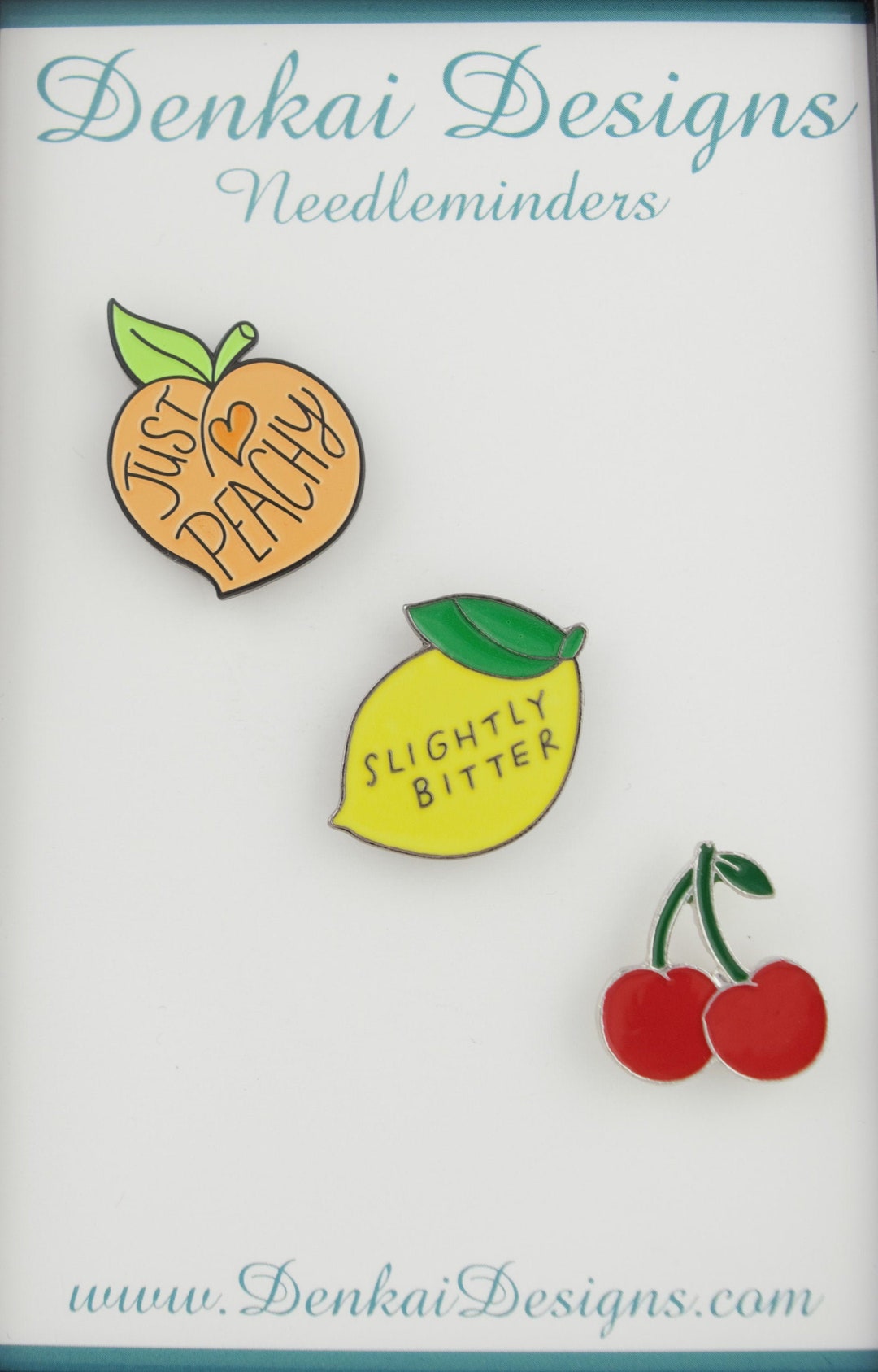 Fruit Needleminder / Peach Needle Minder / Cherry Needle Minder - Etsy