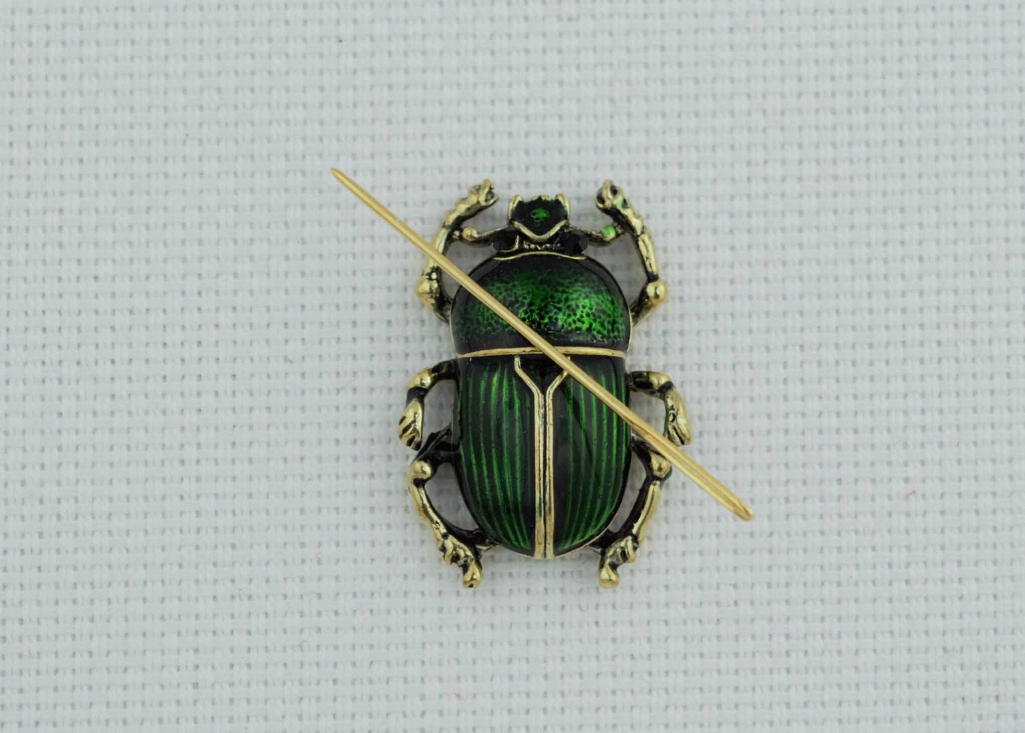 Pink/purple Blue or Green Beetle Needleminder / Insect Needle - Etsy