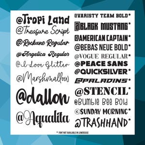 Custom Instagram Name Sticker | Contour Cut Username Decal | Handle Tag ...