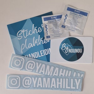 Custom Instagram Name Sticker | Contour Cut Username Decal | Handle Tag ...