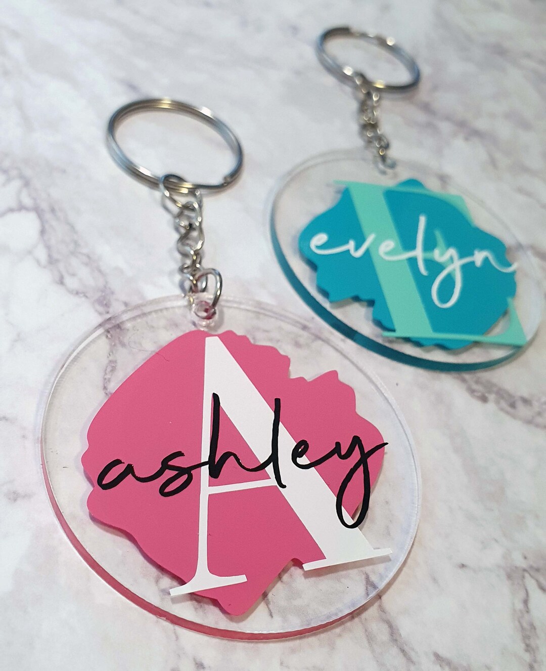 Personalized Keychain Plexiglass Keychain With Name Custom Gift Bag ...