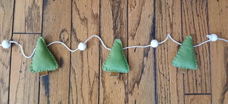 Felt Christmas Tree Garland - Etsy