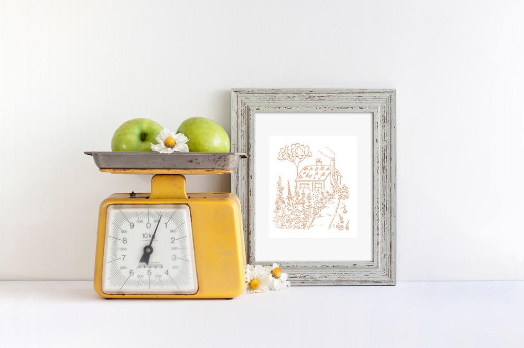 Hand Embroidery Transfer Pattern PDF English Cottage Garden Vintage ...