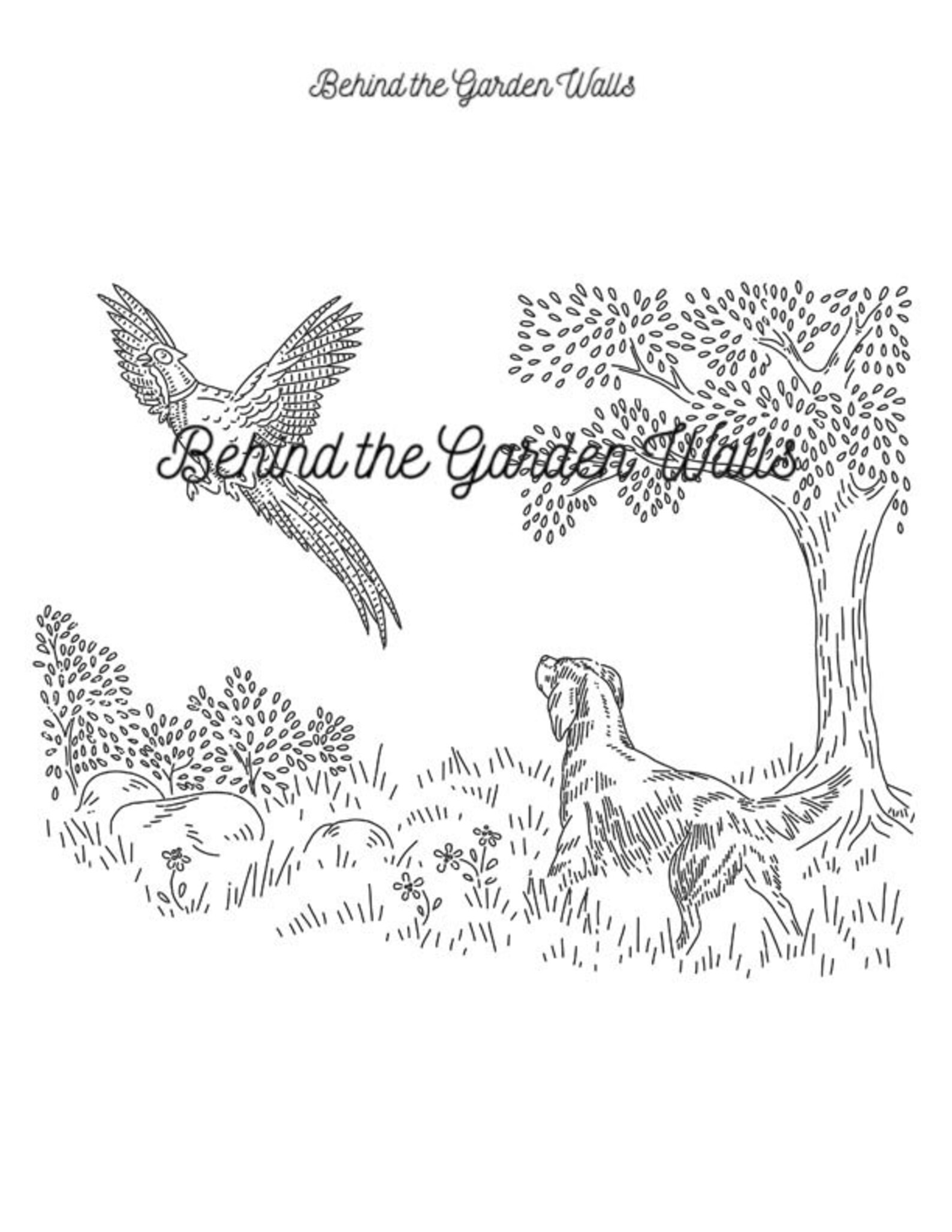 Hunting Dog and Pheasant Hand Embroidery Pattern, Dog Embroidery ...