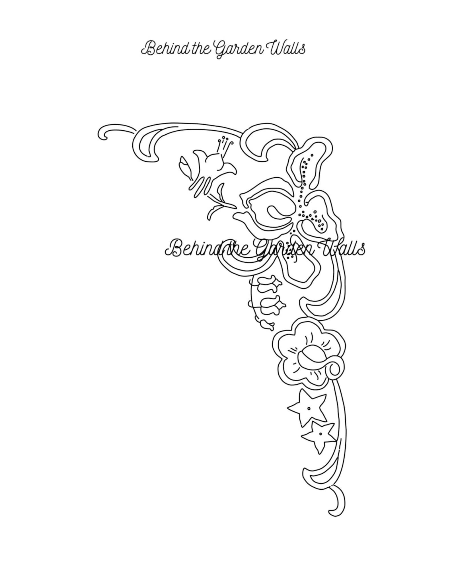 Hand Embroidery Border, Corner Hand Embroidery, Embroidery Designs ...