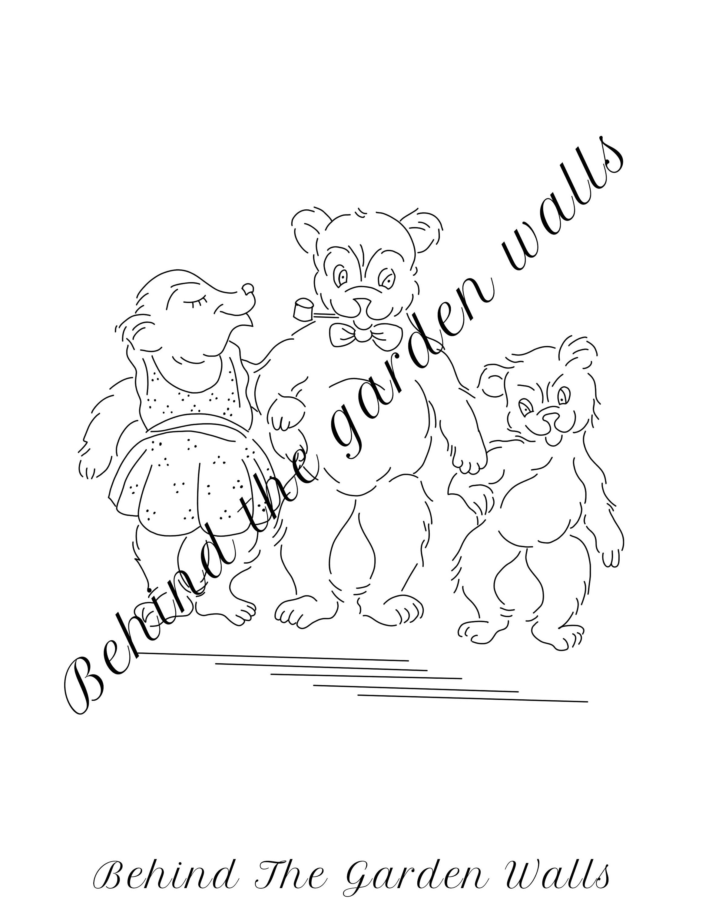 The Three Bears Vintage Hand Embroidery Pattern, Printable Hand ...