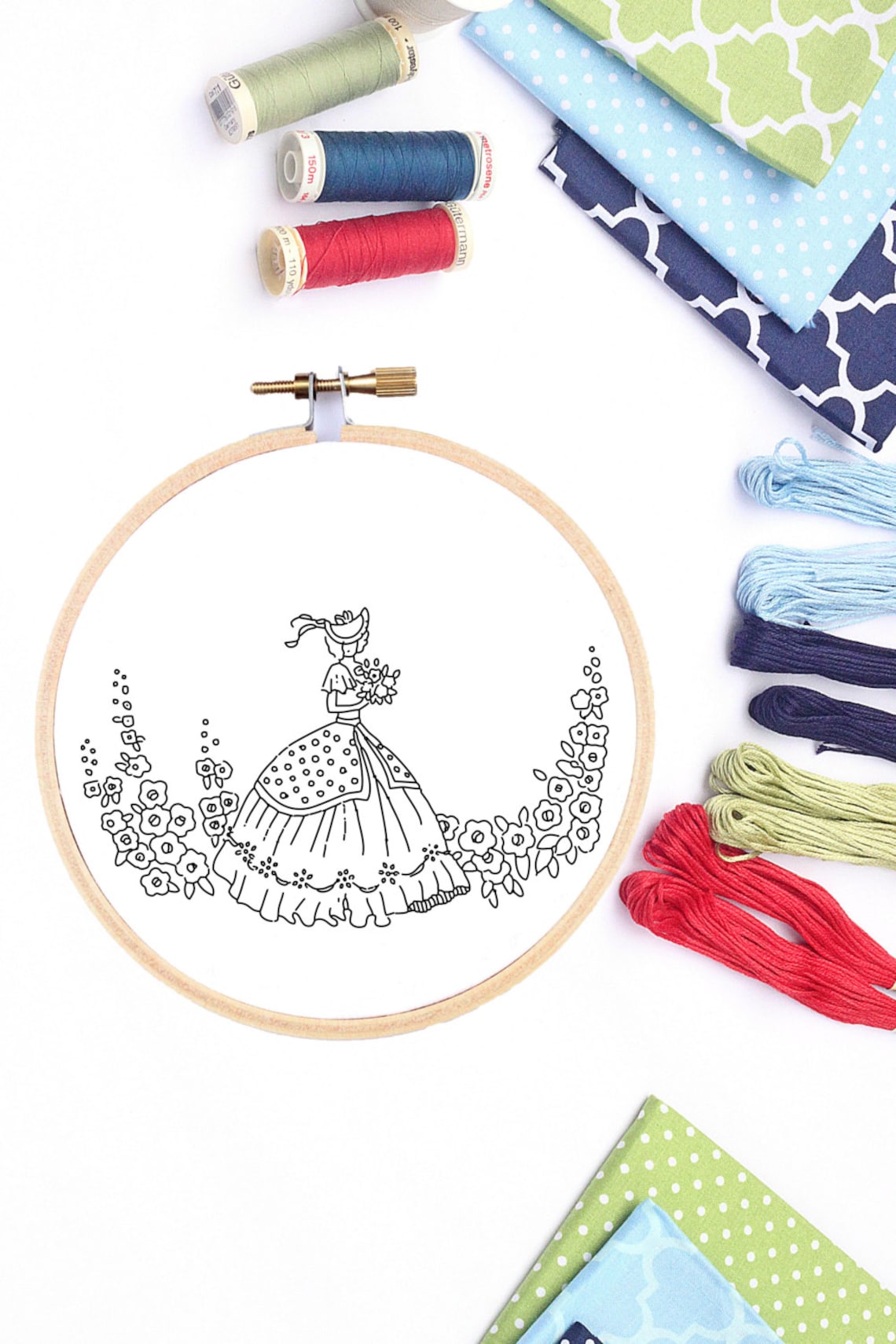 Hand Embroidery Design PDF Hand Embroidery Pattern Printable Sewing ...