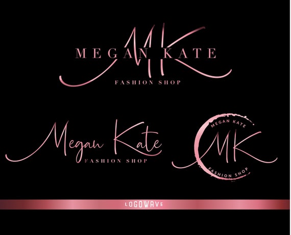 Initials Logo Signature Logo Calligraphy Name Logo Business - Etsy