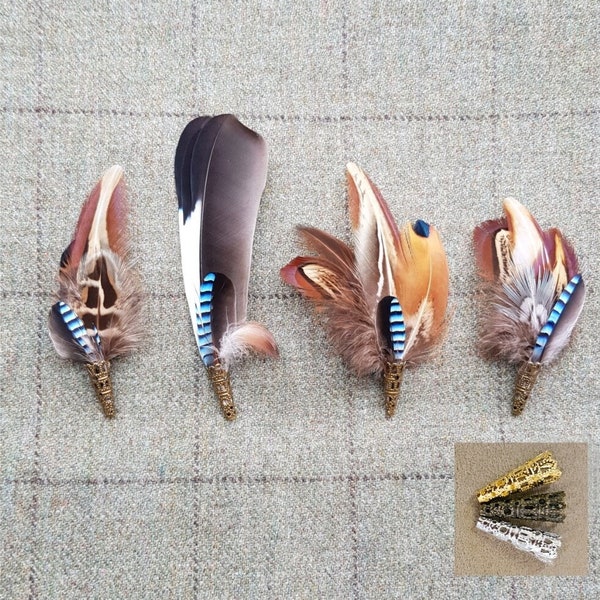 Feather Lapel Pin - Etsy