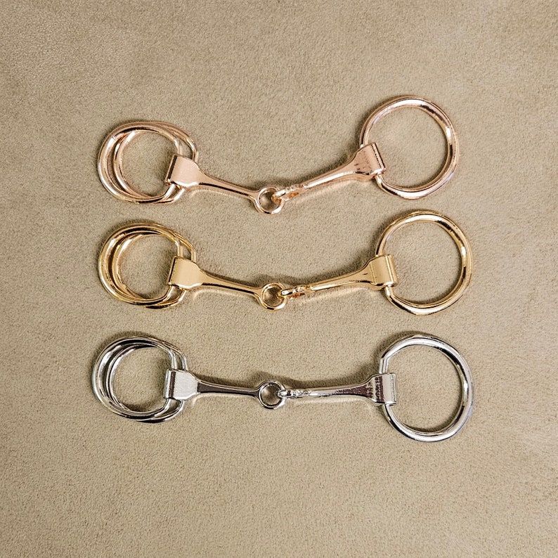 Snaffle Bit Scarf Ring. Equestrian Gift. Silver, Gold or Rose Gold ...