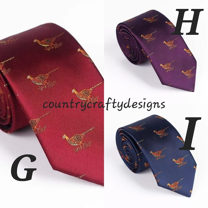 Pheasant Duck and Fox Ties, Country Wear, Shooting Ties - Etsy