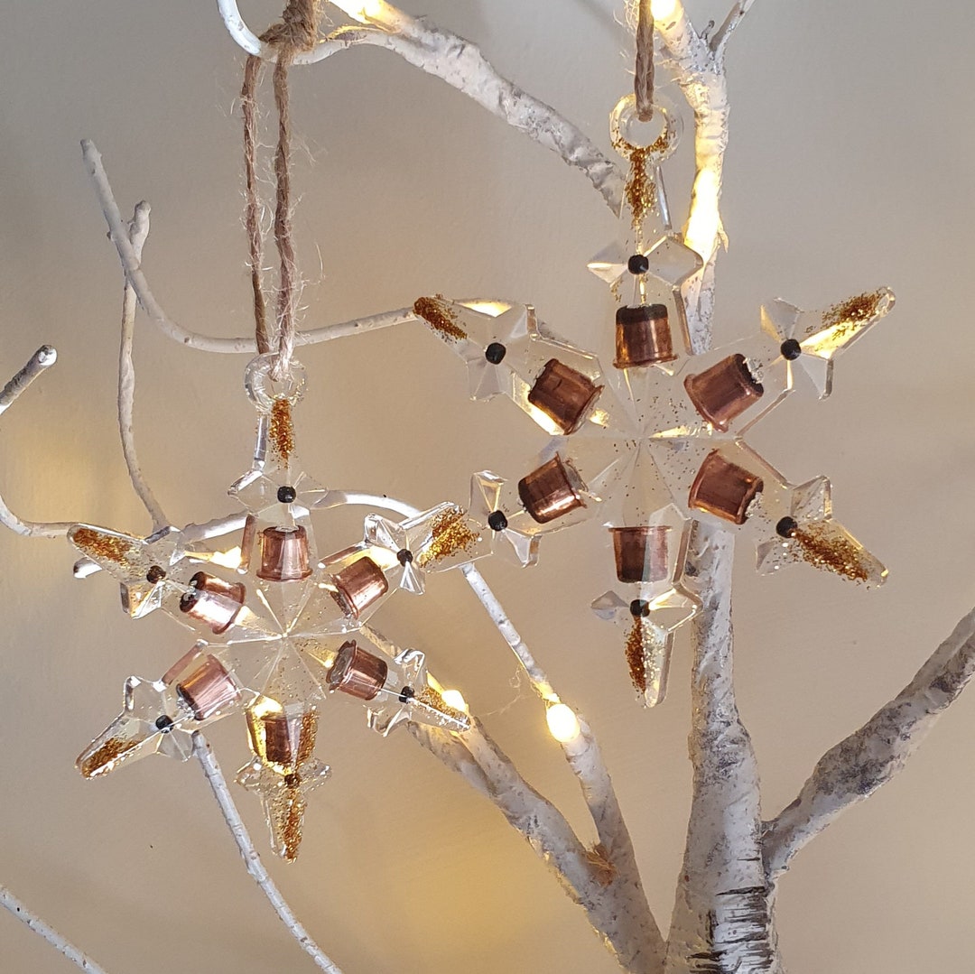 Glitter Hunting/shooting Themed Snowflake Baubles - Etsy