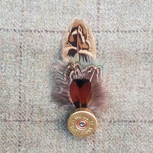 Pheasant Feather Brooch Hat Lapel Pin, Wedding Buttonhole, Country Wear ...