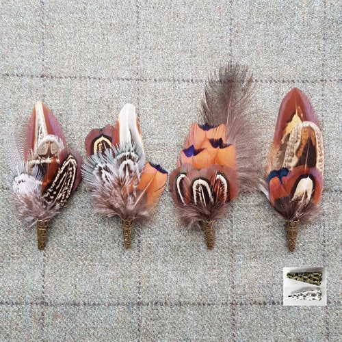 Extra Large Pheasant Feather Hat Pin Country Wear - Etsy