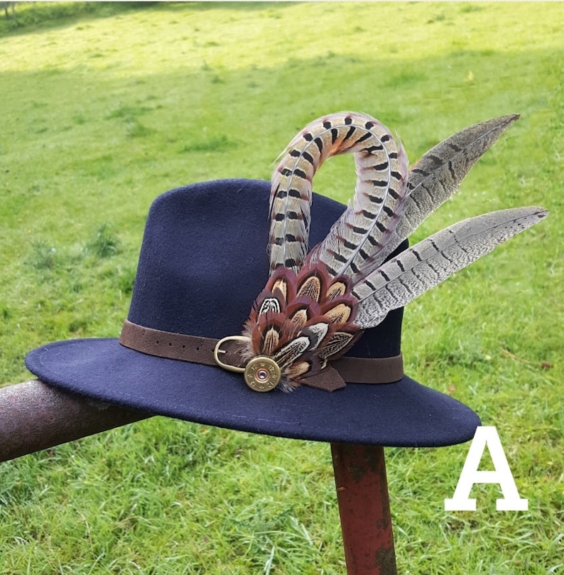 Extra Large Pheasant Feather Hat Pin Country Wear - Etsy