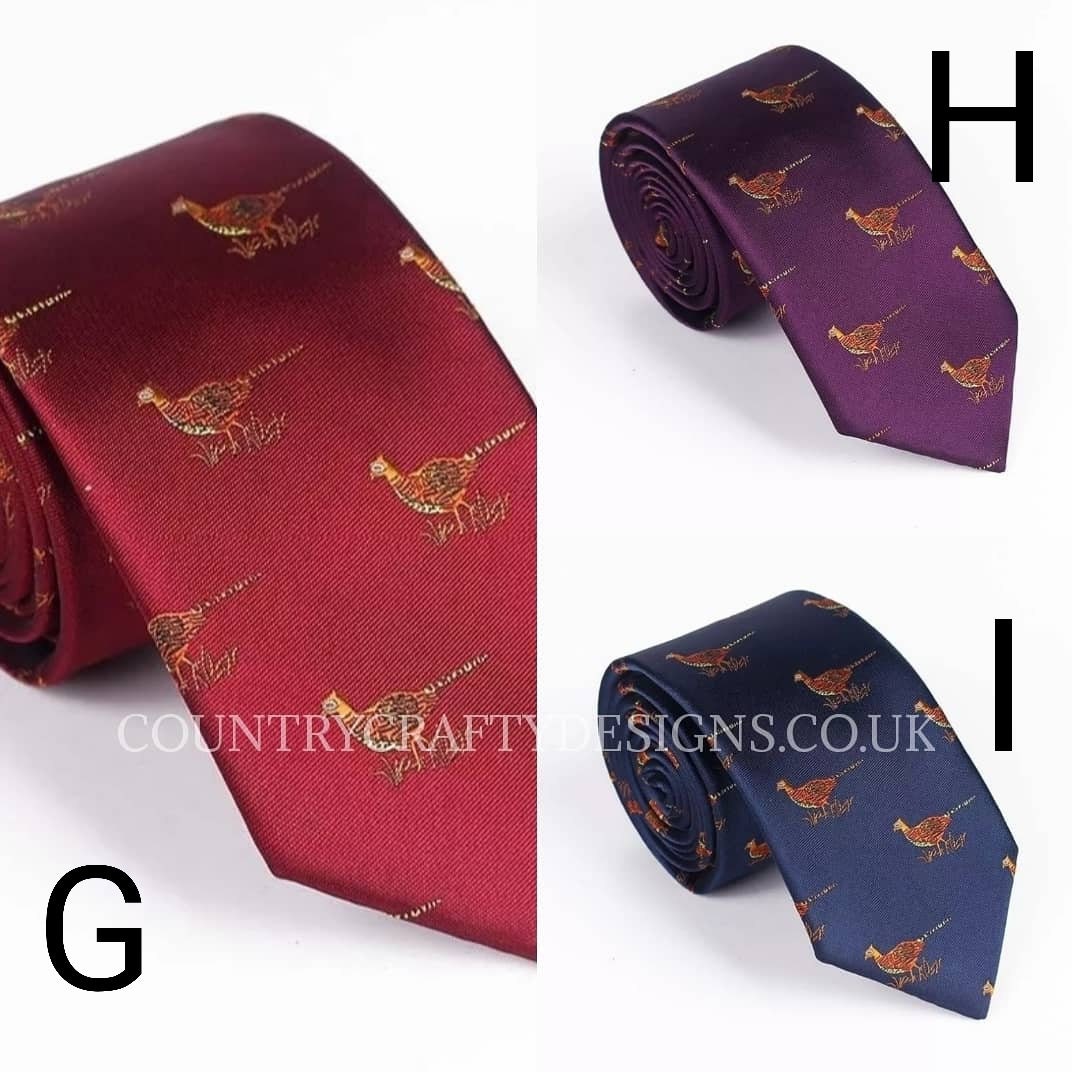 Pheasant Duck and Fox Ties Country Wear Shooting Ties - Etsy Canada
