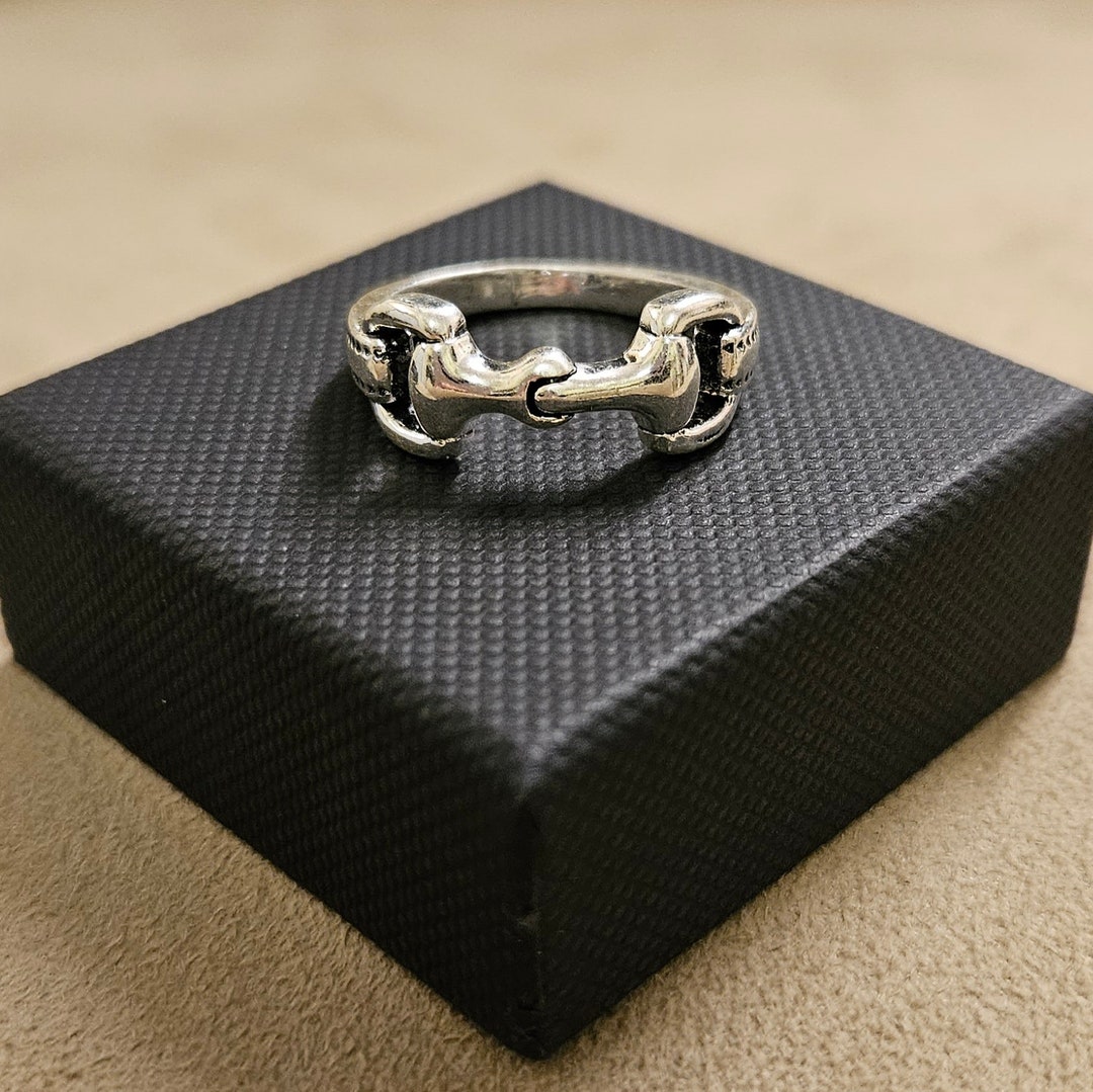Horse Snaffle Bit Ring Silver. Lovely Equestrian Gift. Comes Boxed - Etsy