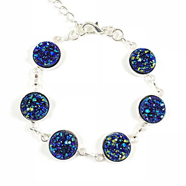 Druzy Bracelet - Etsy