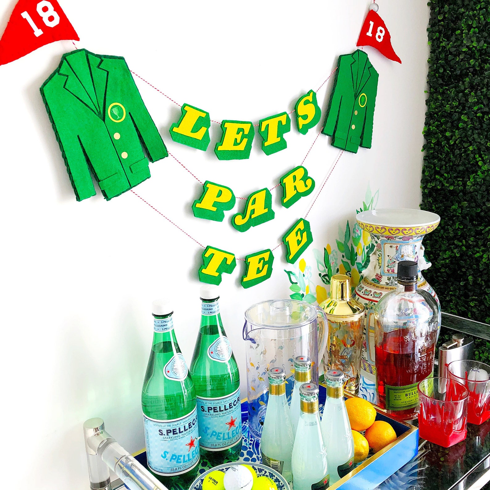 Golf Party Garland Masters Par Tee Banner - Etsy