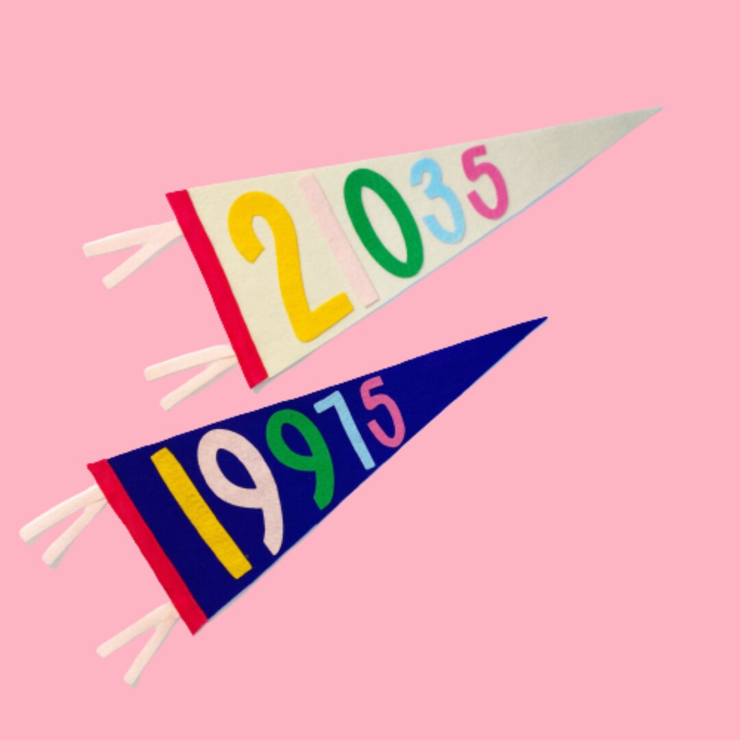 Custom Zip Code Pennant, Personalized Pennant - Etsy