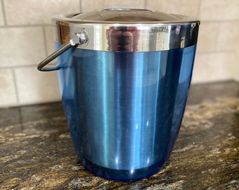 Blue Ice Bucket | Etsy