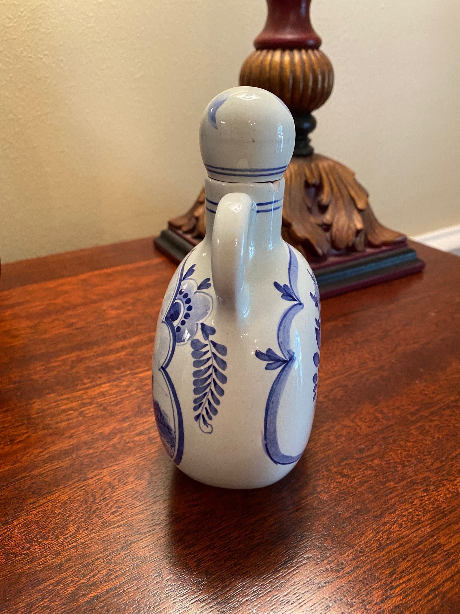 Vintage Hand Painted Delft Jug Royal Goedewaagen Holland Windmill and ...