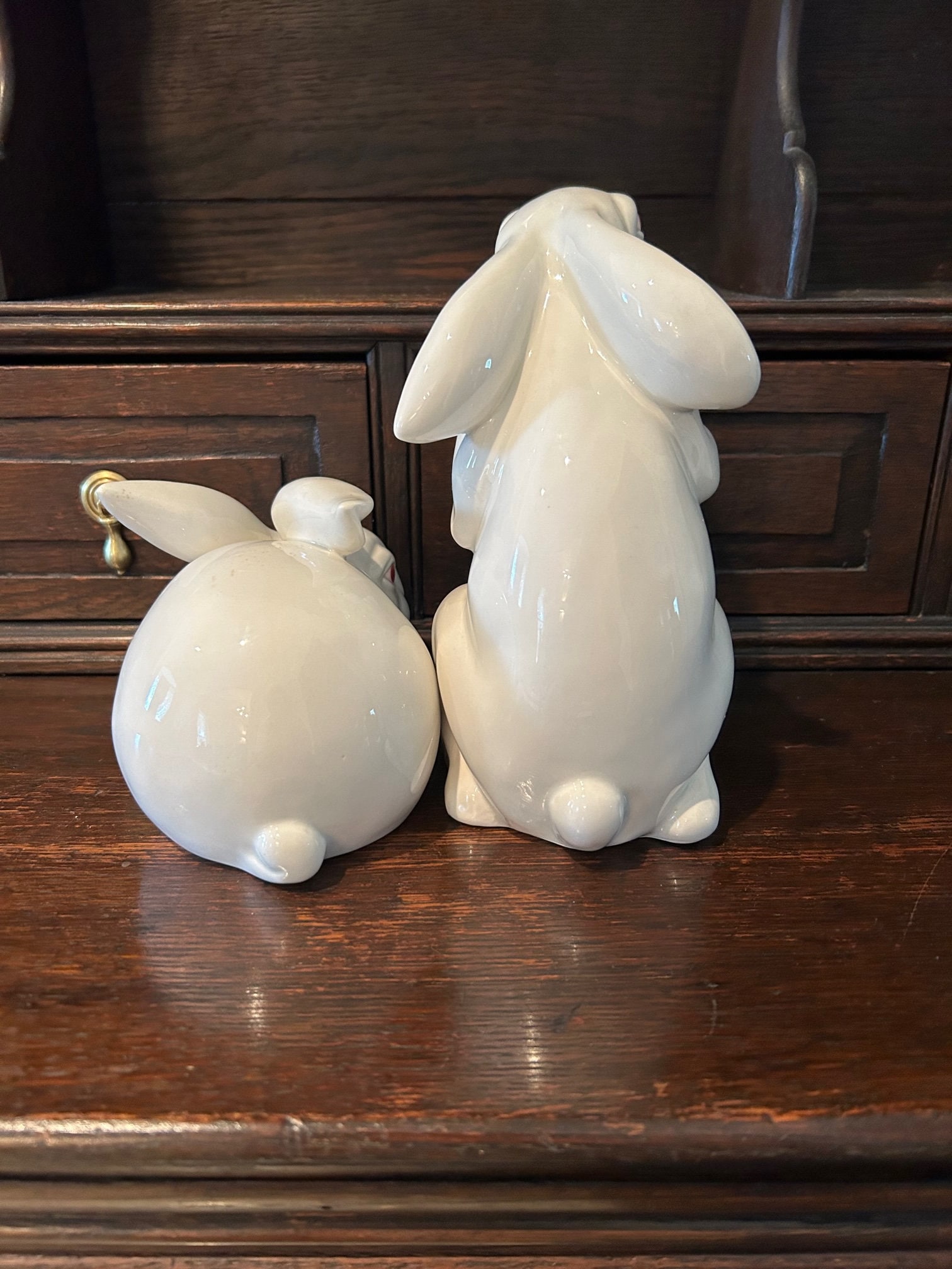 Pair of Fitz and Floyd Bunnies; Japan; 1982; Vintage White Bunny ...