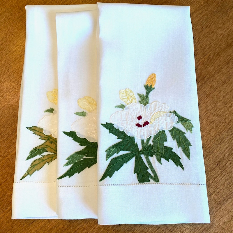 Applique Tea Towel - Etsy