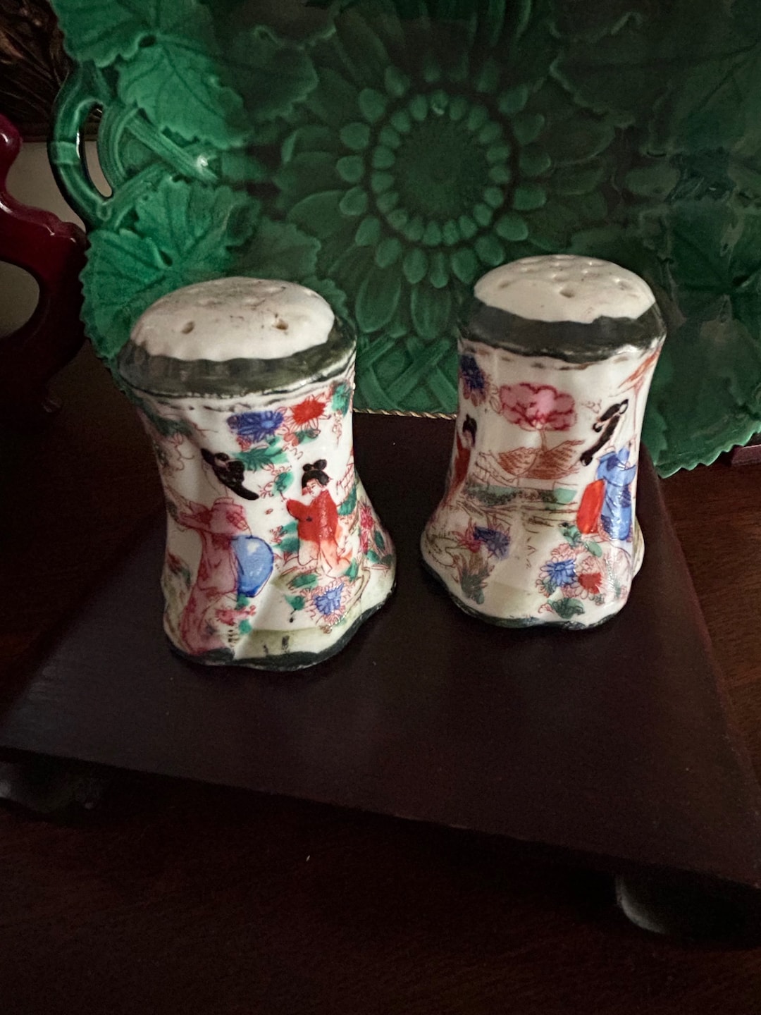 Vintage Hand Painted Japanese Salt and Pepper Shakers Asian Porcelain ...