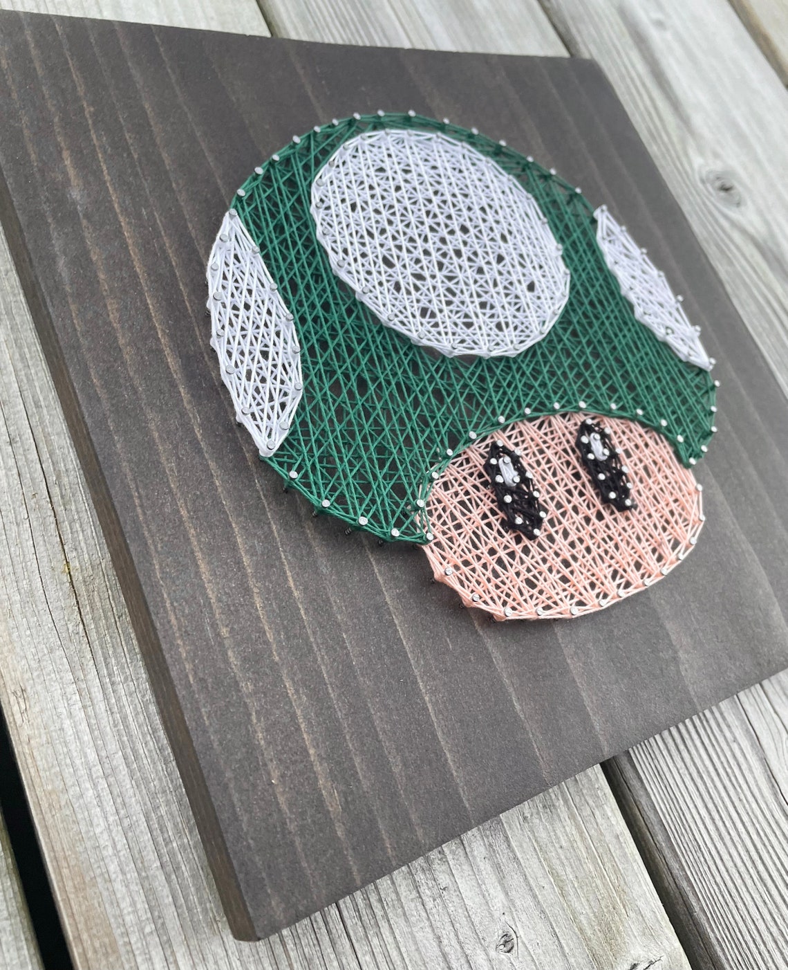 String Art -super Mario Bros- Nintendo-handmade-canada-rustic Art- Game ...