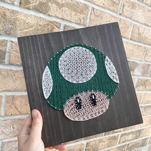String Art -super Mario Bros- Nintendo-handmade-canada-rustic Art- Game ...
