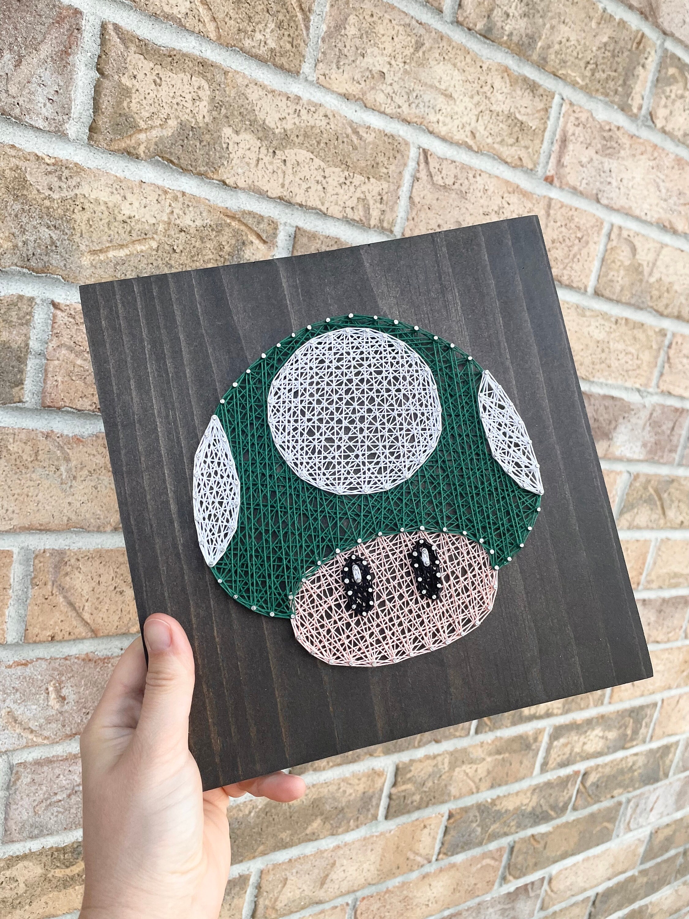 String Art -super Mario Bros- Nintendo-handmade-canada-rustic Art- Game ...