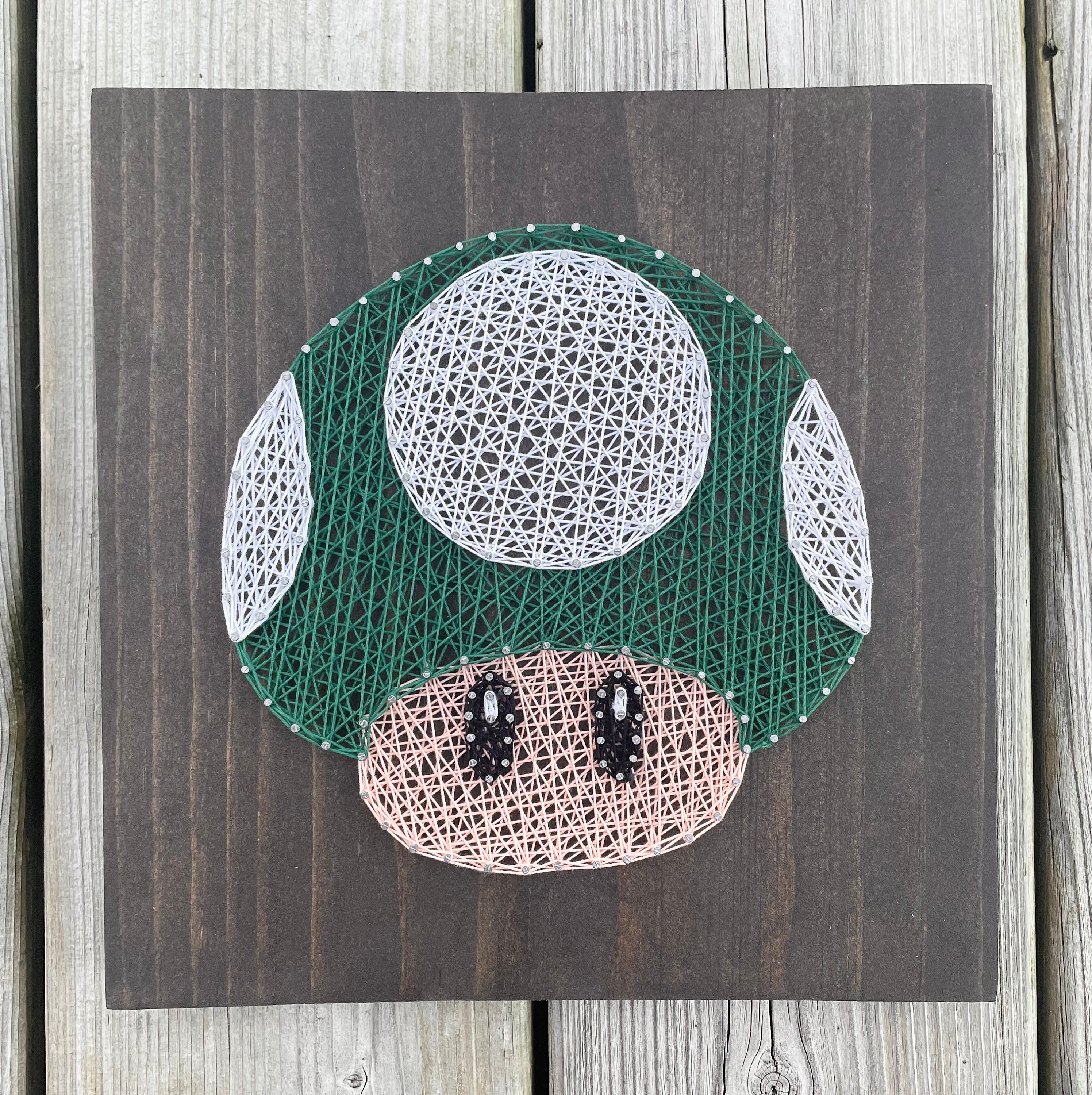 String Art -super Mario Bros- Nintendo-handmade-canada-rustic Art- Game ...