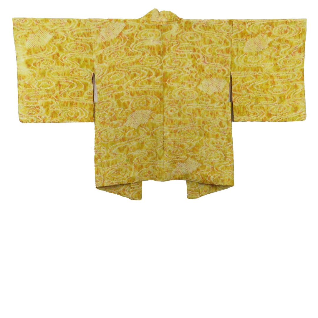 Vintage Japanese Kimono Jacket / Haori / Komon / Sou-shibori / Ryusui ...
