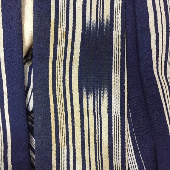 Vintage Japanese Kimono / Hitoe / Stripe / Chu-Furiso… - Gem