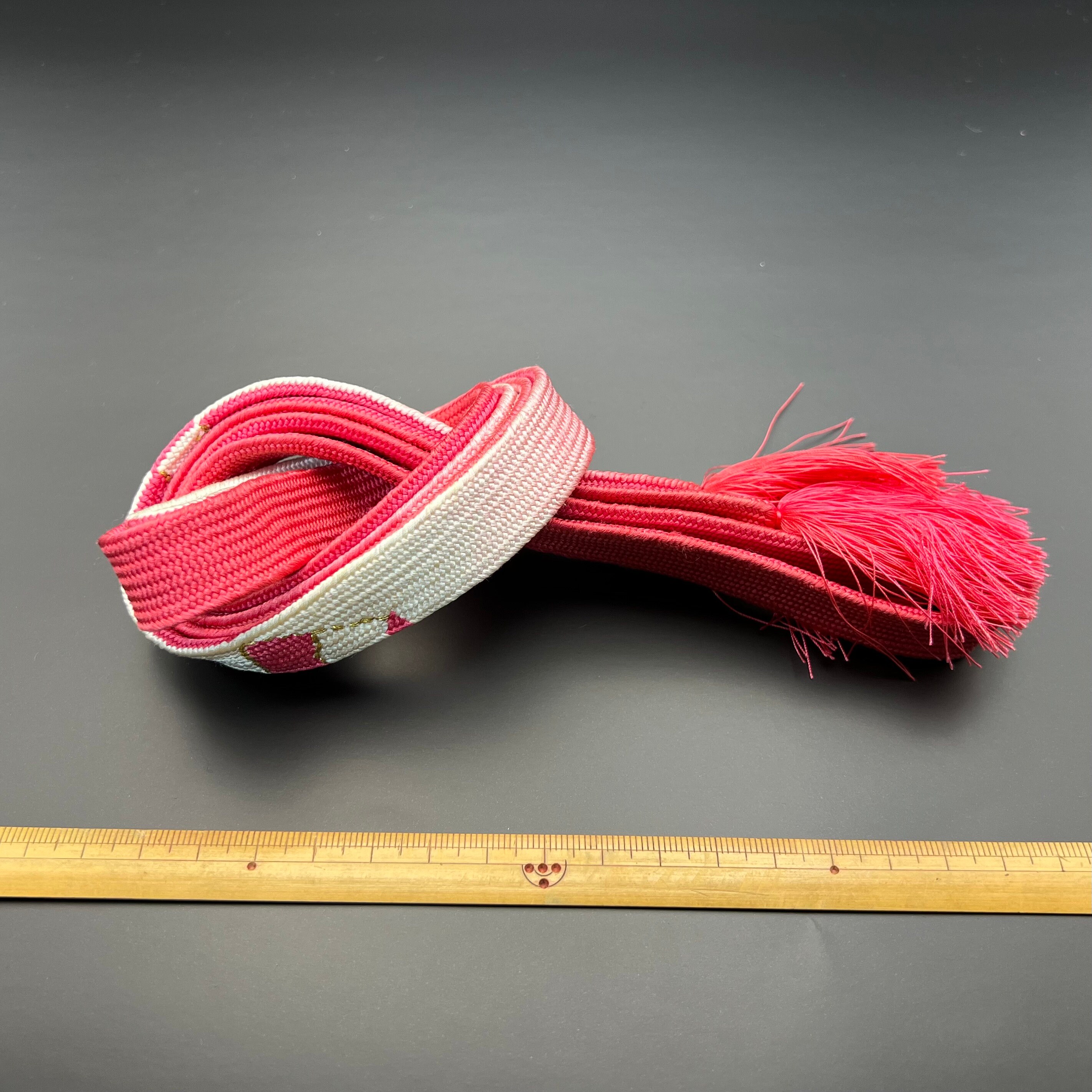 Vintage Japanese Obi-jime / Cord / L184 / Fan Pattern / Pink / - Etsy