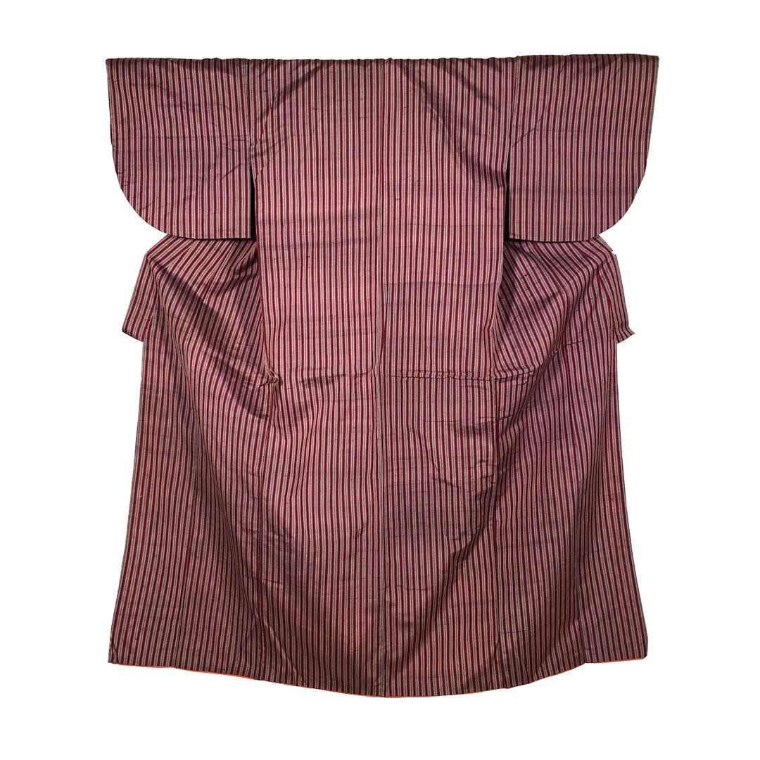 Vintage Japanese Kimono / Meisen / Komon / Stripe / L35 - Etsy