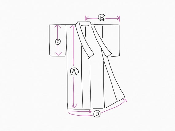 Vintage Japanese Kimono / Hitoe / Stripe / Chu-Furiso… - Gem