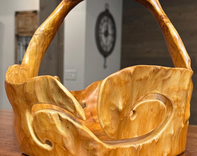YARN BOWL- Root Wood Yarn Bowl / Basket ~ From the Shan Mu Tree - 10 ...