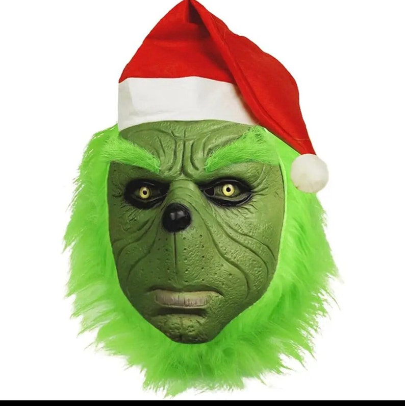 The Grinch Full Head Latex Mask Adult Costume Xmas Christmas COSPLAY - Etsy