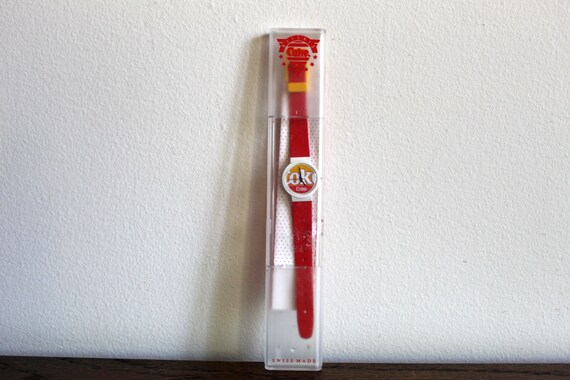 Vintage 1990's Coca Cola Swatch Watch - Gem