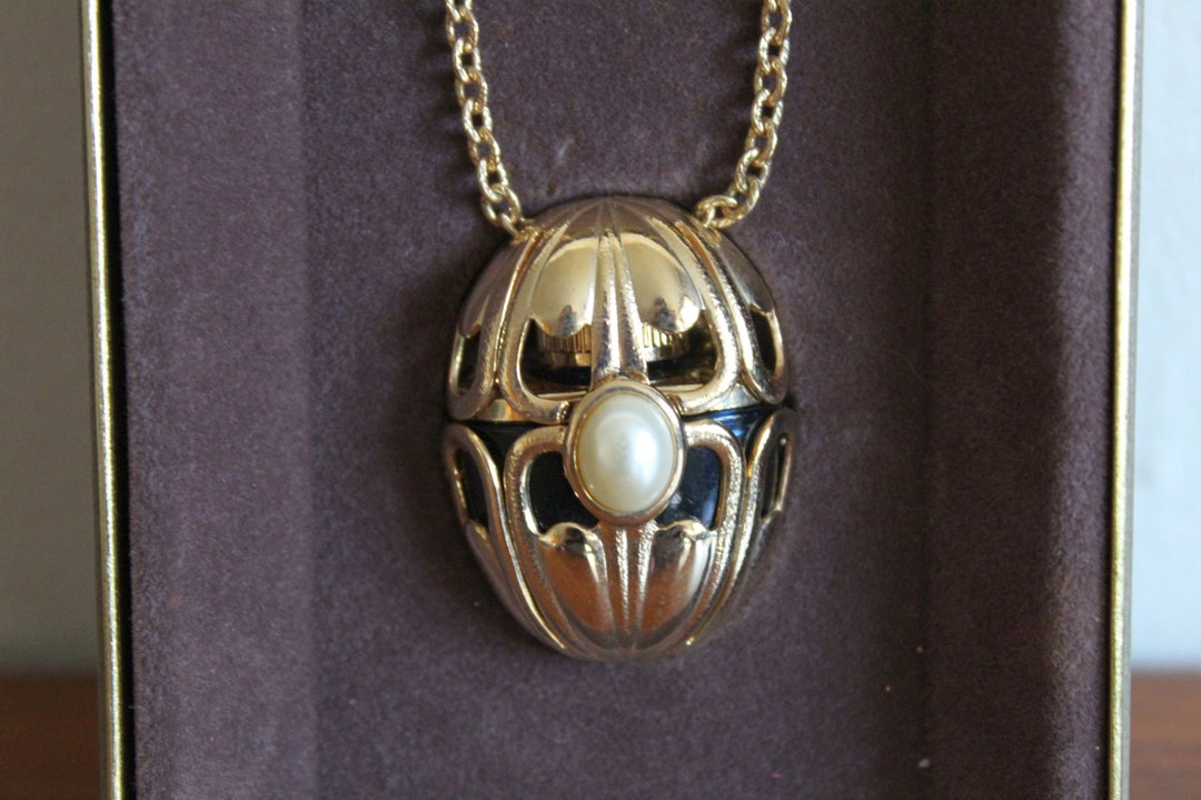 Vintage Avon Sonnet Perfume Bottle Locket Necklace - Etsy