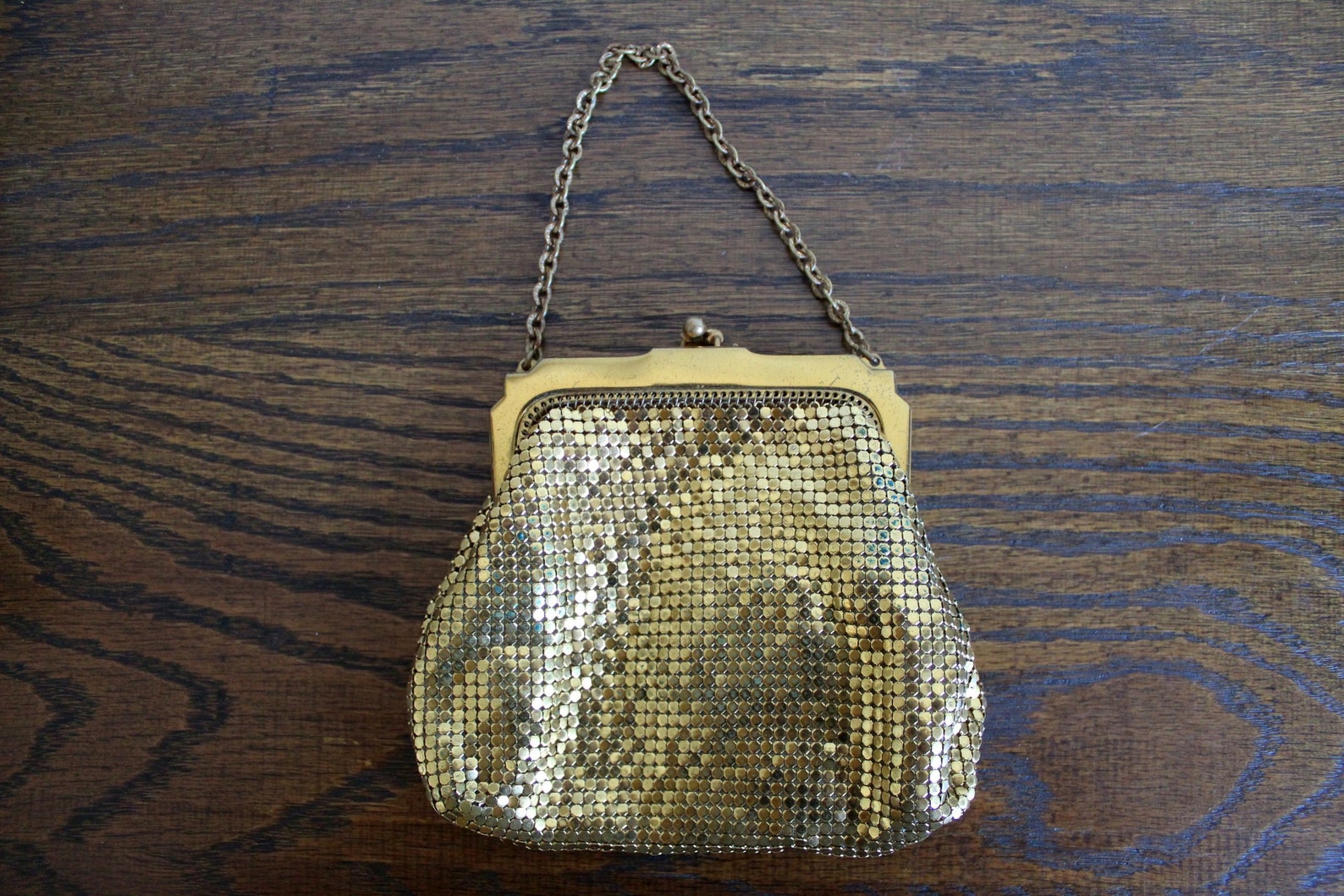 Antique Whiting & Davis Gold Mesh Purse - Etsy