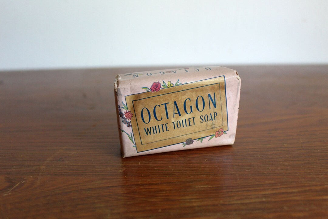 Vintage Fancy Octagon White Toilet Soap - Etsy